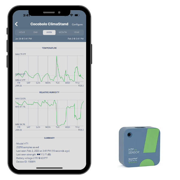 Sensor Push | HTP.xw Water-Resistant Temperature / Humidity Smart Sens ...